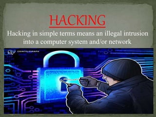 Presentation on cyber crime | PPTX