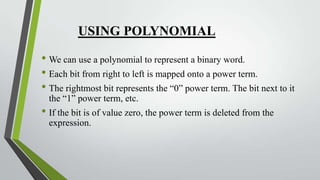 Presentation on cyclic redundancy check (crc) | PPTX