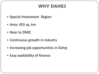 Presentation on dahej sez | PPTX