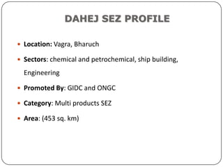 Presentation on dahej sez | PPTX