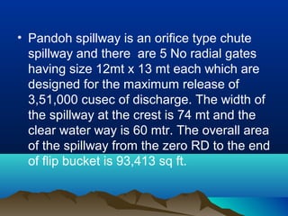 REPAIR OF THE SPILLWAY AT PANDOH DAM | PPT