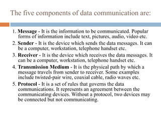 Presentation on data communication | PPTX