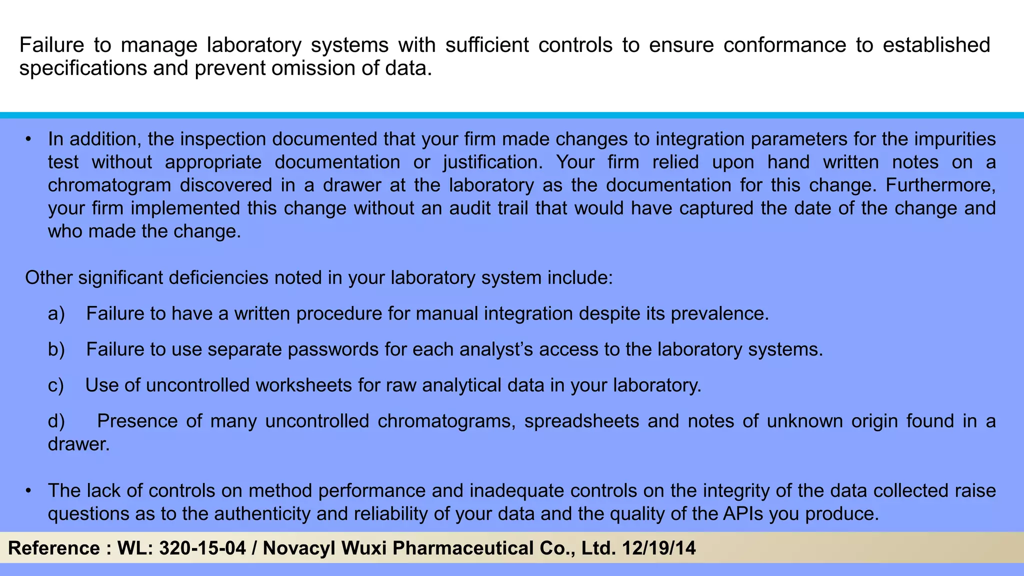 Presentation on data integrity in Pharmaceutical Industry | PDF