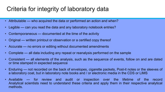 Presentation on data integrity in Pharmaceutical Industry | PDF | Databases | Computer Software ...