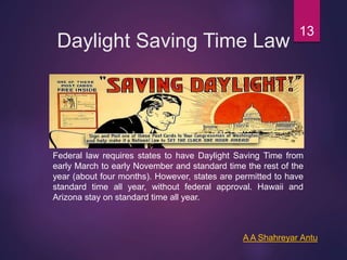 Presentation on daylight saving time | PPTX