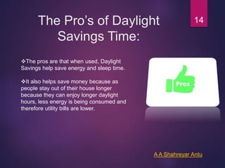 Presentation on daylight saving time | PPTX