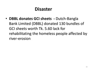 Presentation on dbbl csr activaty | PPTX