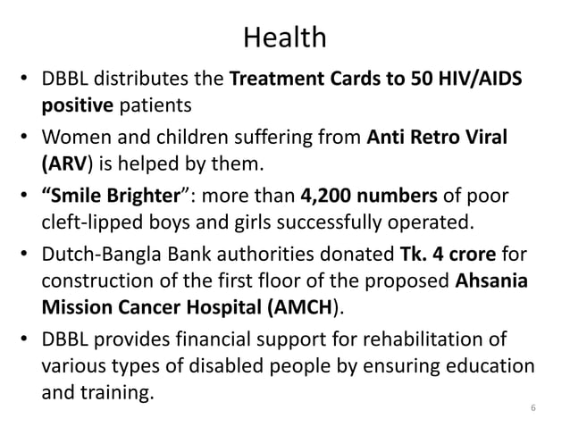Presentation on dbbl csr activaty | PPT