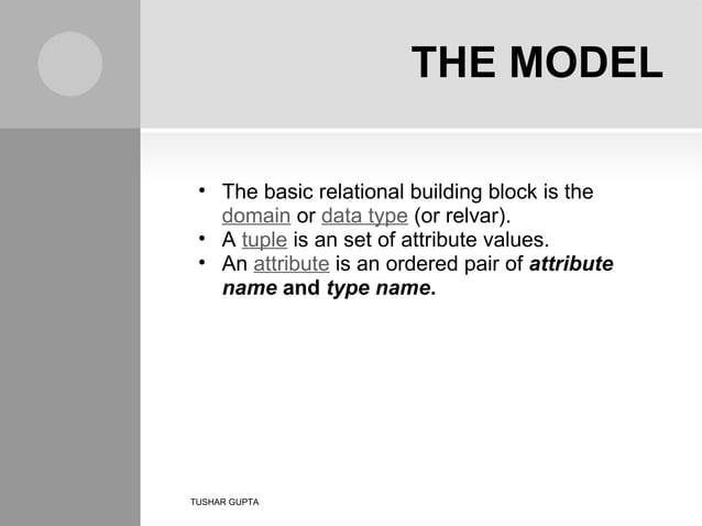 Presentation on dbms(relational calculus) | PPT | Databases | Computer Software and Applications