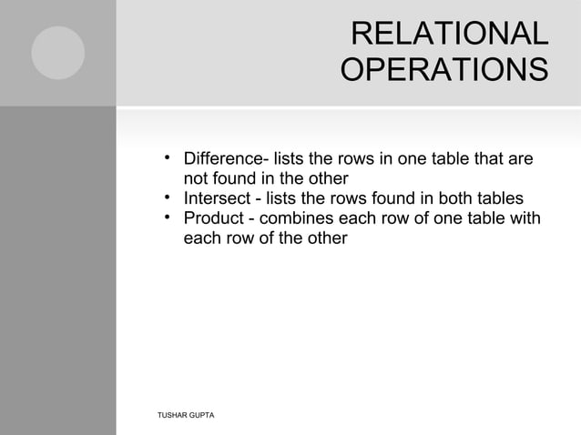 Presentation On Dbmsrelational Calculus Ppt Databases Computer 7362