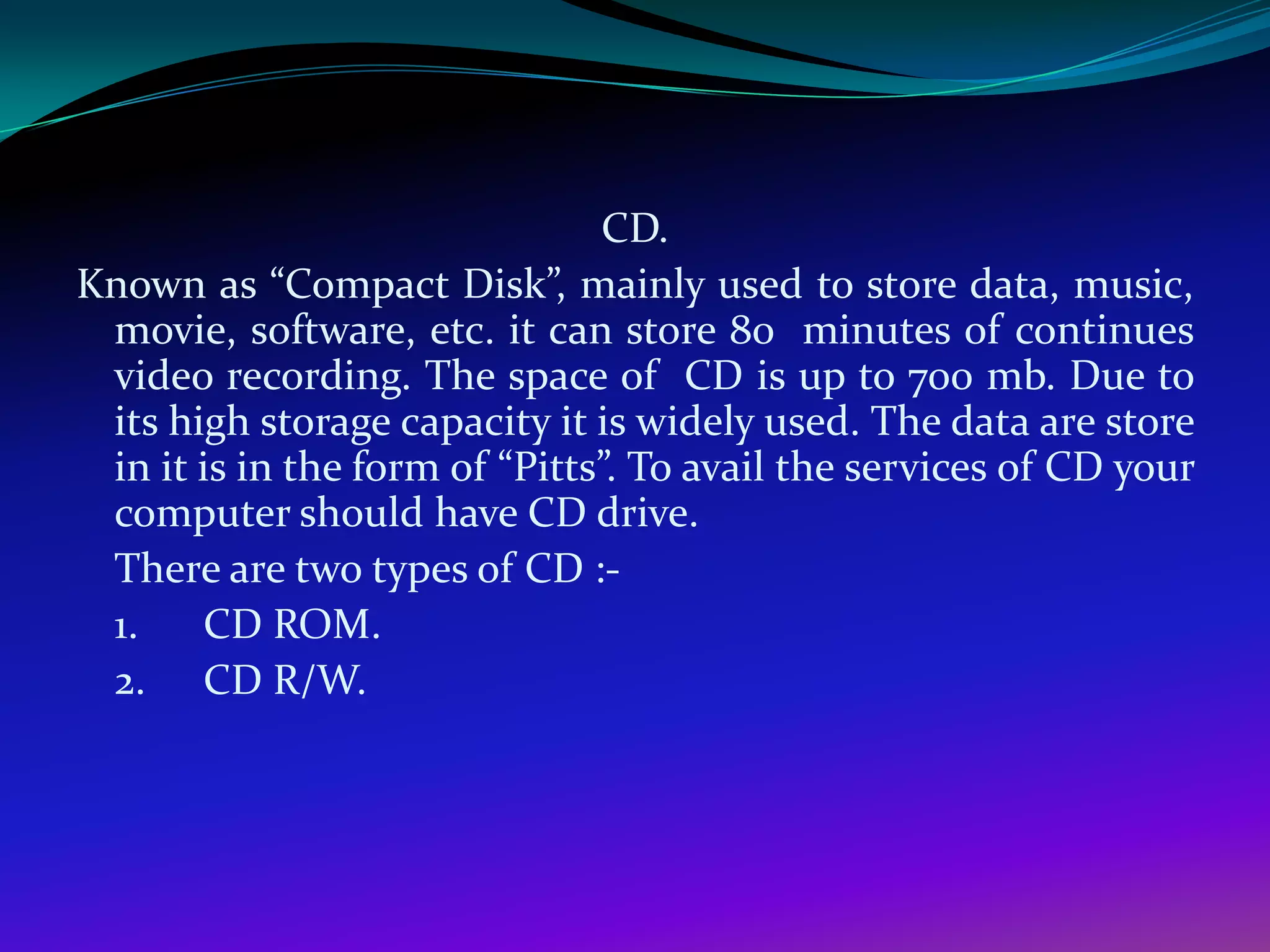 Computer Memory | PPTX
