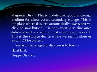 Computer Memory | PPTX