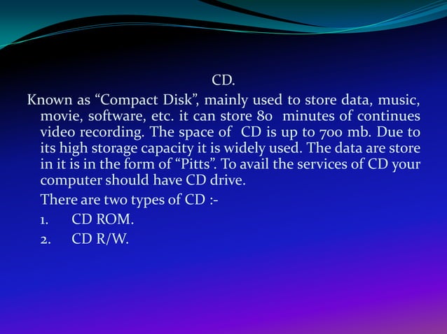 Computer Memory | PPTX | Operating Systems | Computer Software and ...