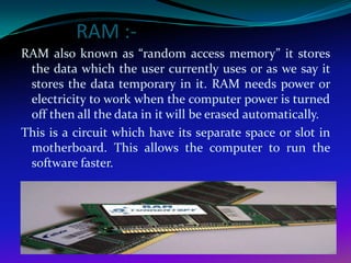 Computer Memory | PPTX