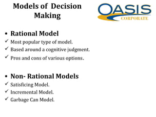Presentation on Decision Making | PPT