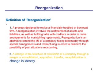 Presentation on defense institute's reorganization by anjum fayyaz | PPT