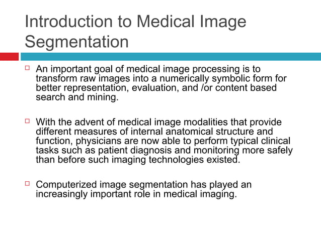 Presentation On Deformable Model For Medical Image Segmentation Ppt
