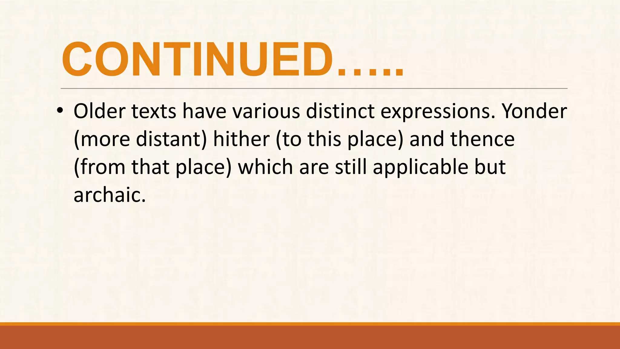 Presentation on deixis and distance | PPTX