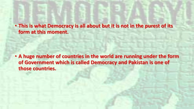 Presentation on democracy | PPTX | Civic affairs | Politics