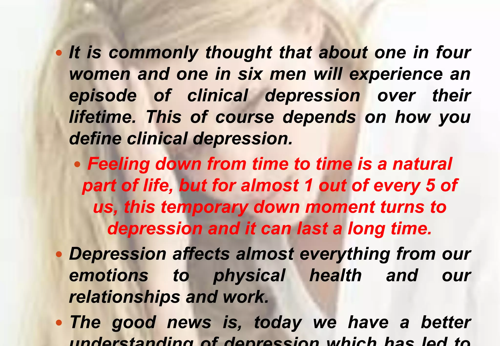 A SIMPLIFIED APPROACH TO DEPRESSION | PPTX