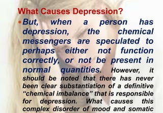 A SIMPLIFIED APPROACH TO DEPRESSION | PPTX