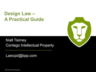 Presentation on EU and UK Design law given before BPP School of Law | PPT