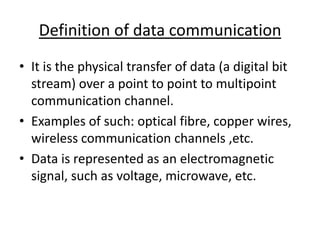 Presentation on different modes of data communication | PPTX