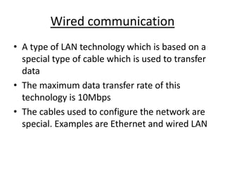 Presentation on different modes of data communication | PPTX