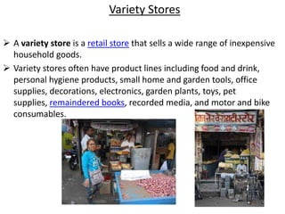 Presentation on different types of retailing formats | PPTX