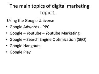 Presentation on digital marketing - by Vincent Varghese | PPT