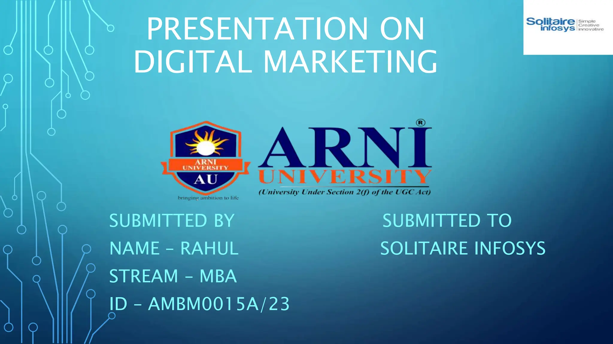 Solitaire Infosys Pvt Ltd | Premier IT Solutions in Mohali | PPTX