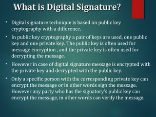 Presentation on digital signatures & digital certificates | PPT