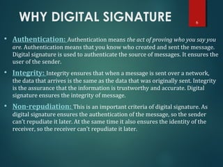 Presentation on digital signatures & digital certificates | PPT