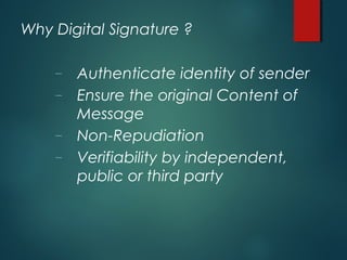 Presentation on digital signatures & digital certificates | PPT