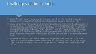 Presentation on digital technology project in india. | PPT