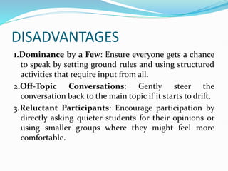 Discussion method : Meaning and Concept | PPTX