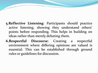 Discussion method : Meaning and Concept | PPTX