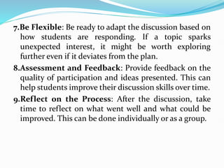 Discussion method : Meaning and Concept | PPTX