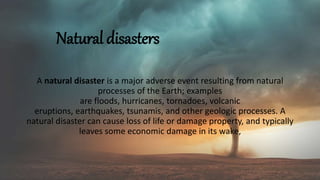 Presentation on disasters | PPTX