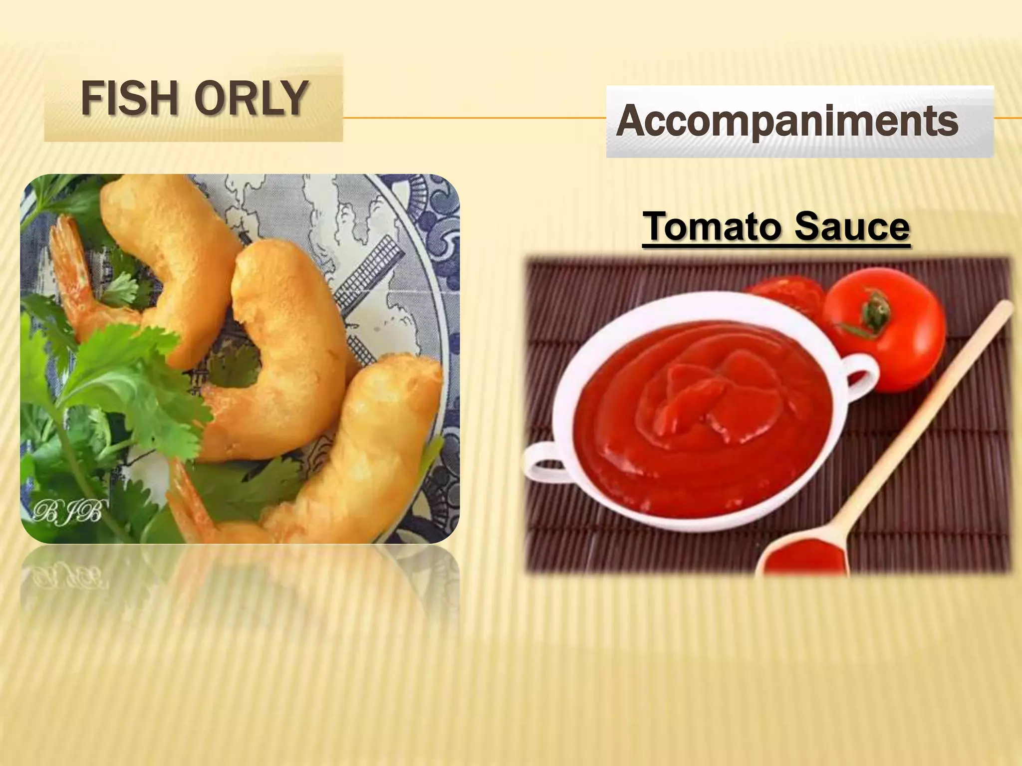 Presentation on dishes and accompaniments | PPTX