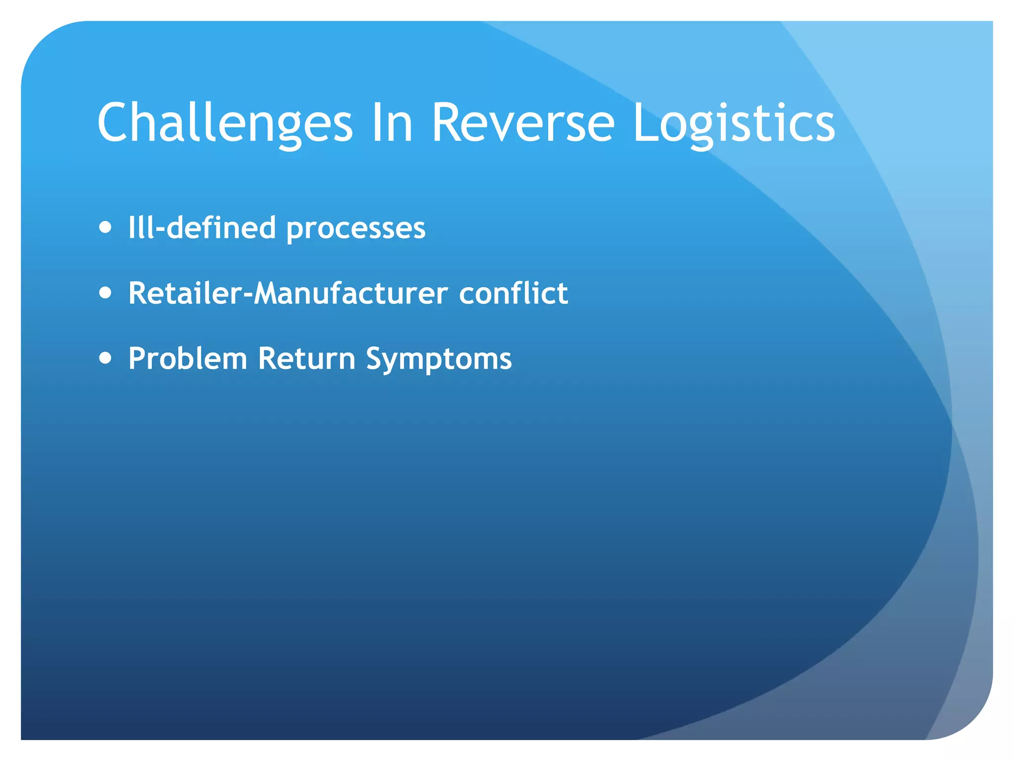 Presentation on Dissertation (Optimisation of Reverse Logistics) | PPTX