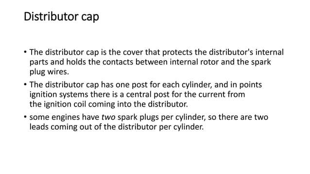 Presentation on distributor system | PPTX