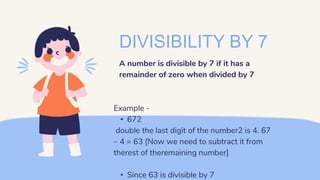 Presentation on divisibility test | PPTX
