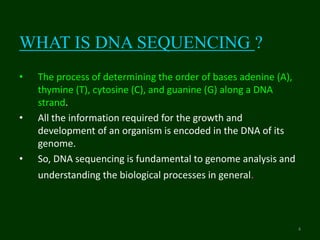 Presentation on dna sequencing | PPTX
