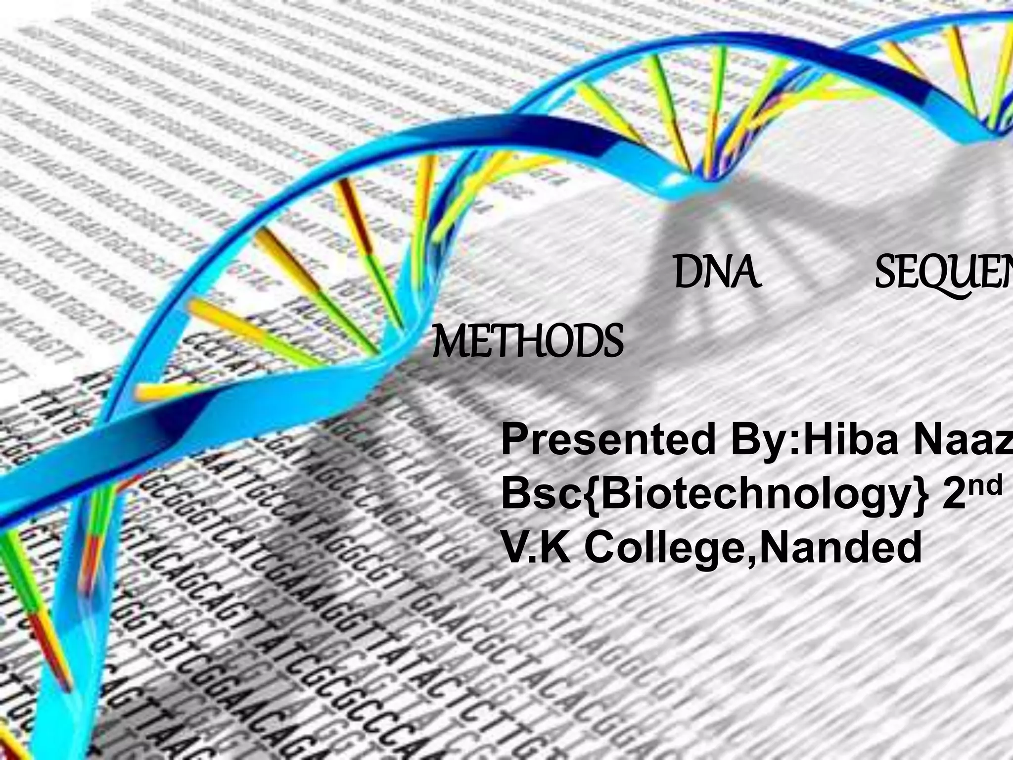 Presentation on dna sequencing | PPT
