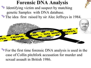 Recombinant DNA Technology, Forensic DNA Analysis and Human Genome ...