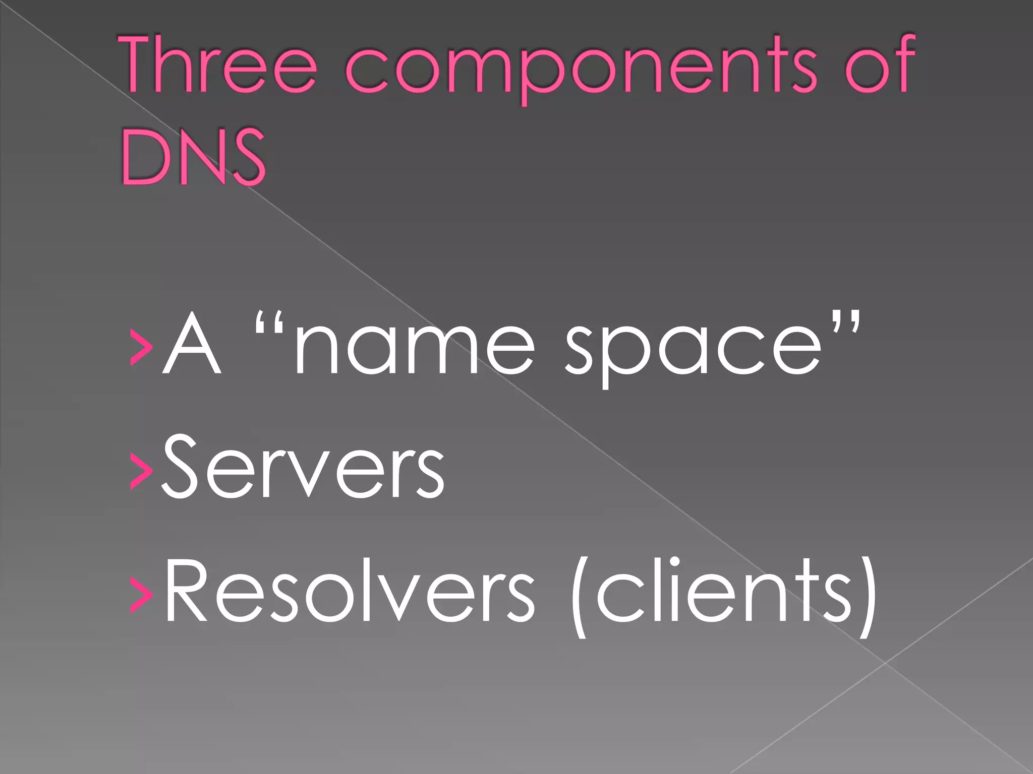 Presentation on dns | PPTX