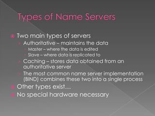 Presentation on dns | PPTX