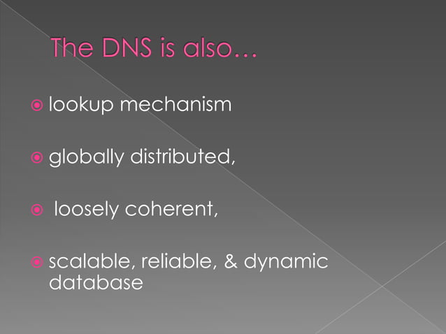Presentation on dns | PPTX | Web Hosting | Internet