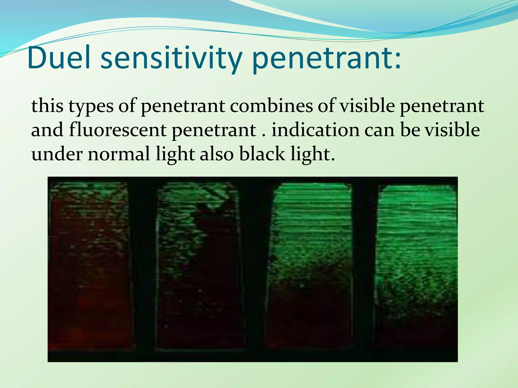 Presentation on Dye Penetrant Testing | PPTX